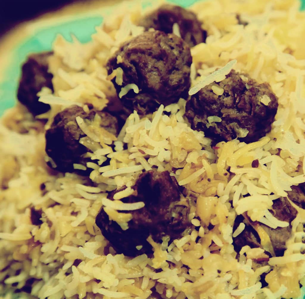 Shirazi kalam Polo (cooked saffron rice and cabbage) - Mehr Saffron