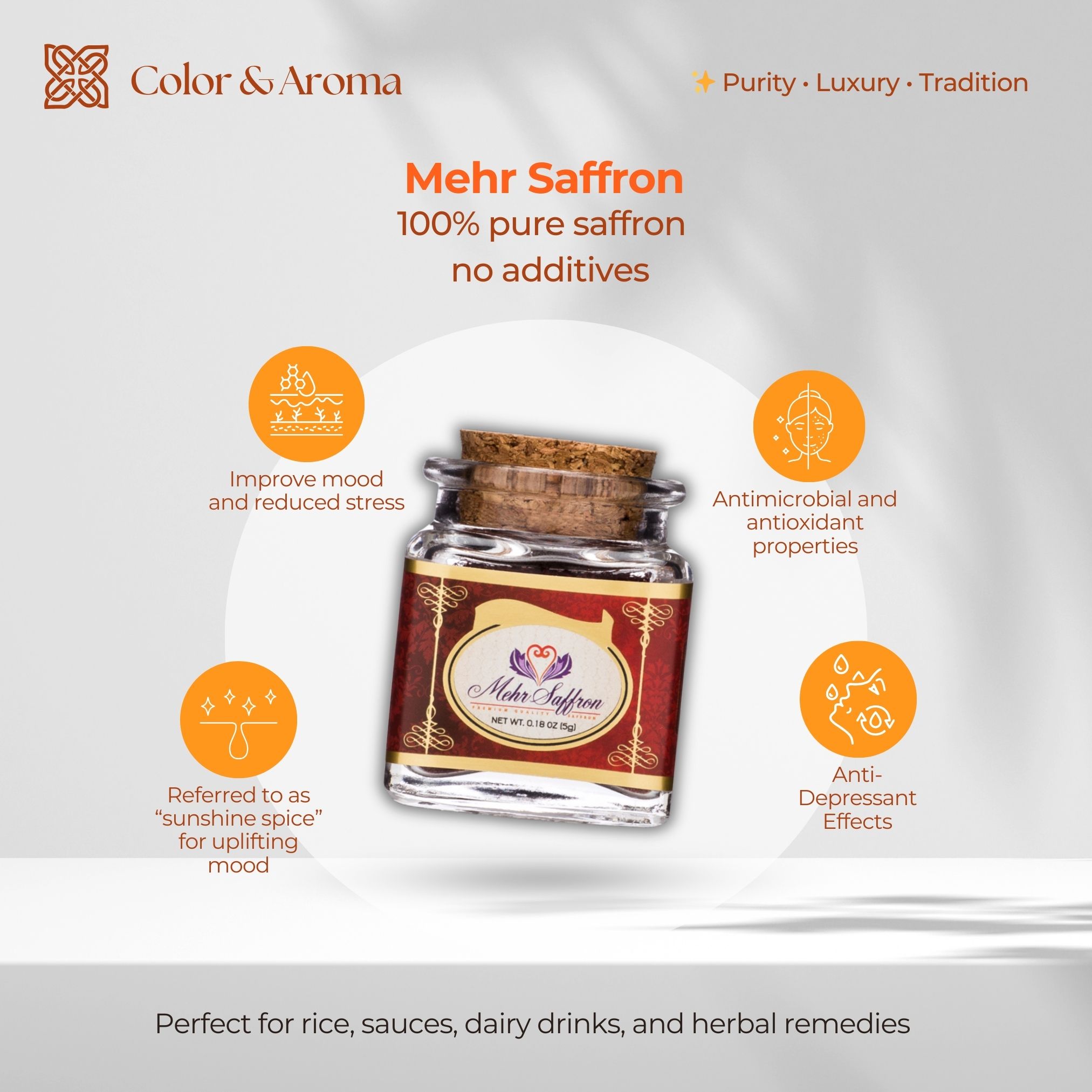 Pure Saffron - as a weight loss substance Benefits